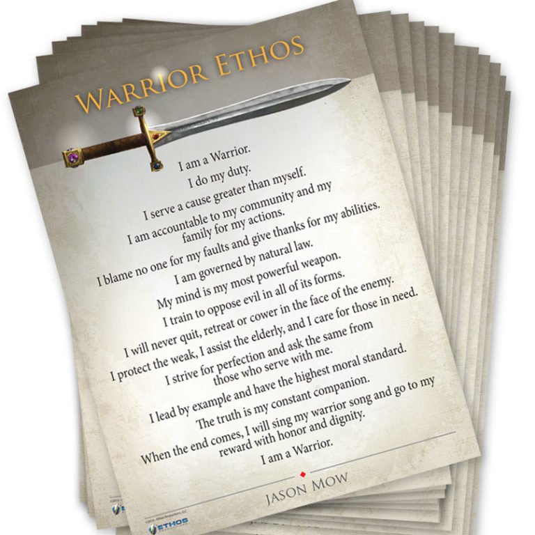 The Warrior Ethos Poster 18″ X 24″ Bundle (1 Dozen) – The War Chapters